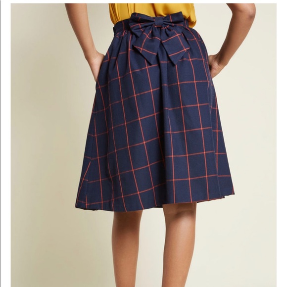 Modcloth | Skirts | Modcloth Refined Timing Aline Skirt Plaid | Poshmark